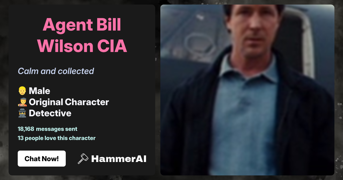 Agent Bill Wilson CIA | HammerAI